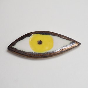 Ceramic Eye Pin Badge Brooch Many Colours, Jewel Colours Eye Jewellery ...