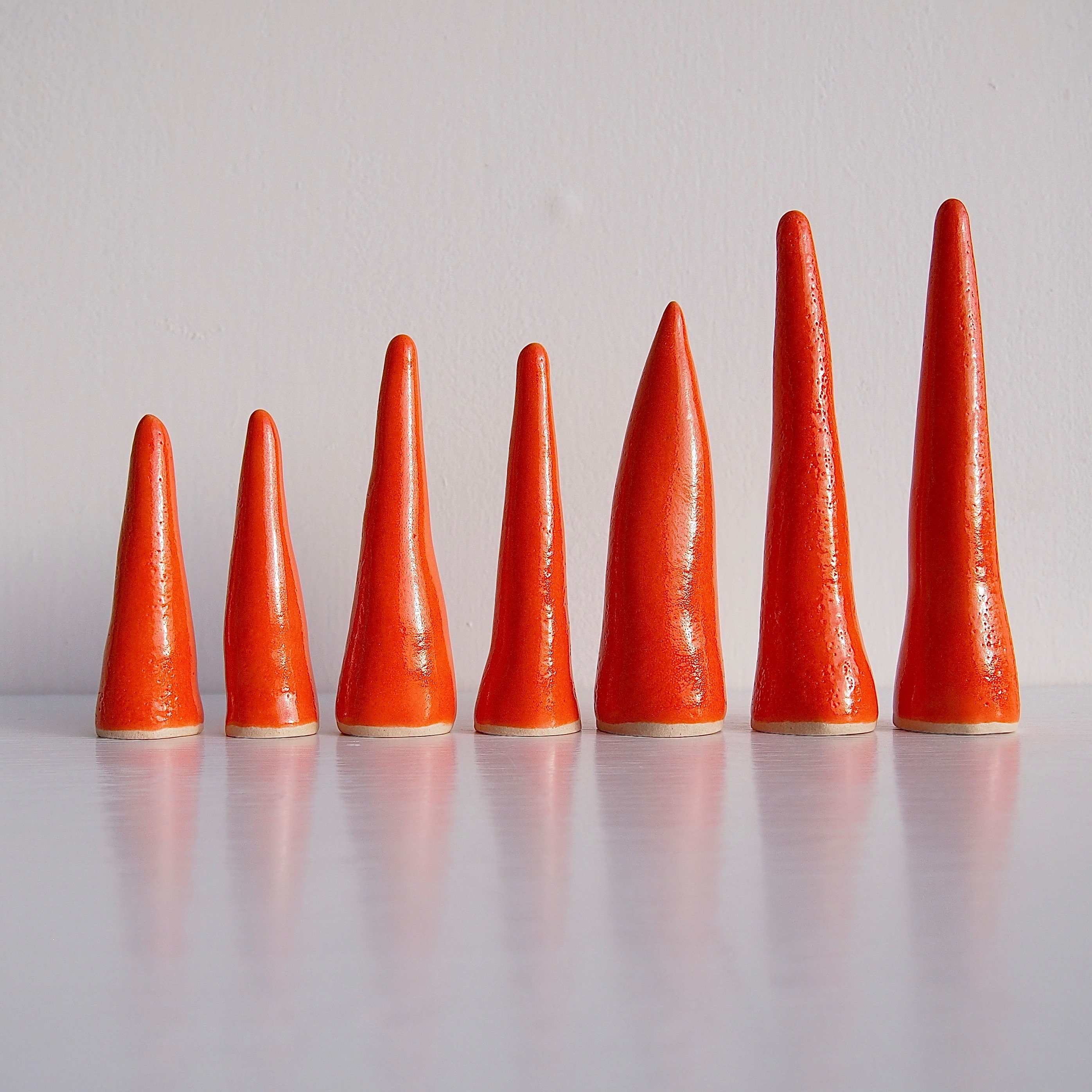 Ceramic Glossy Rainbow Ring Cones, Multicolour Rainbow Ring Cones, Ring ...