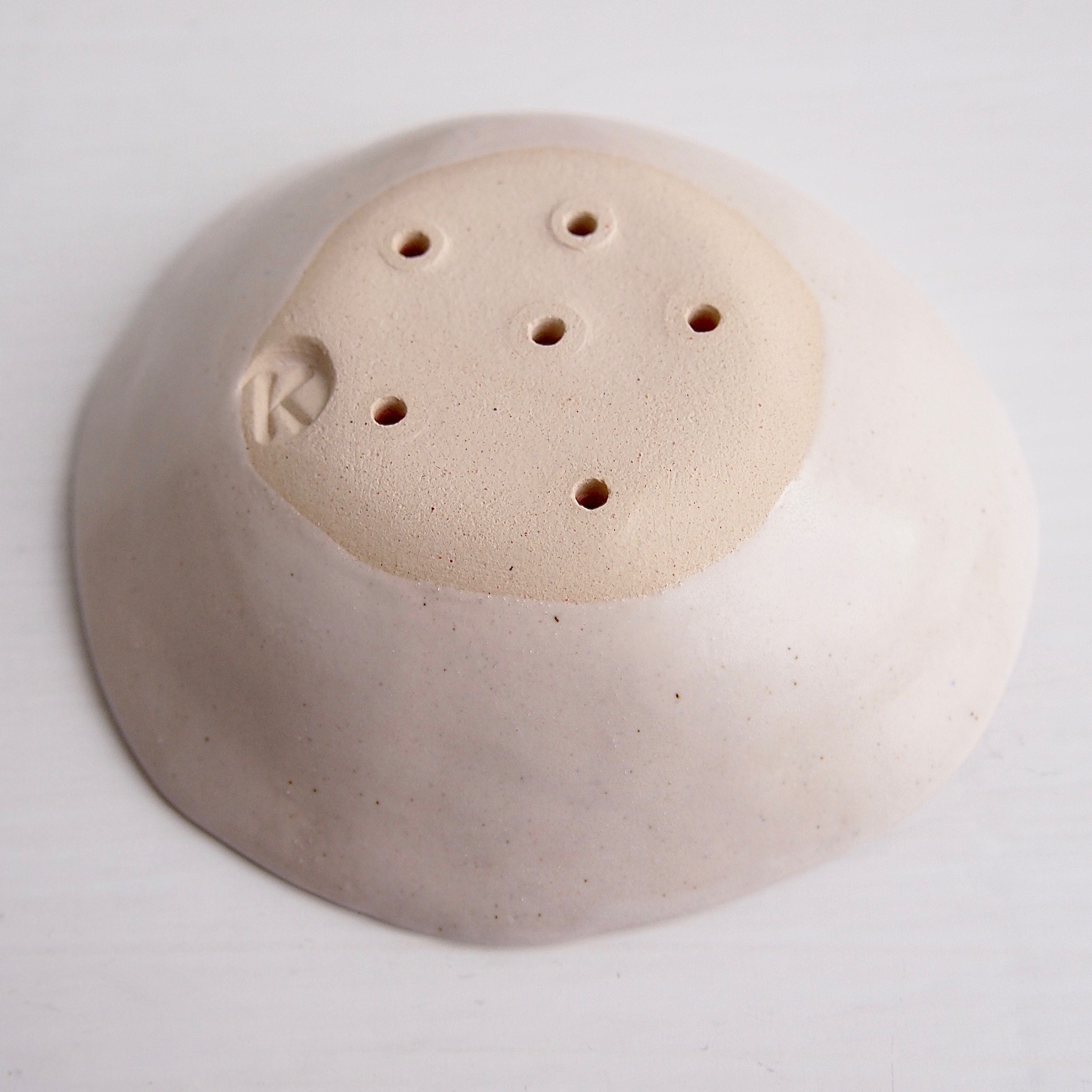 Handmade Pink and White Round Ceramic Soap Dish, Pastel Pink Pottery ...