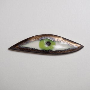 Ceramic Eye Pin Badge Brooch Many Colours, Jewel Colours Eye Jewellery ...