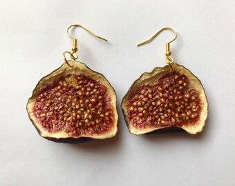 Real Fig Earrings - Etsy