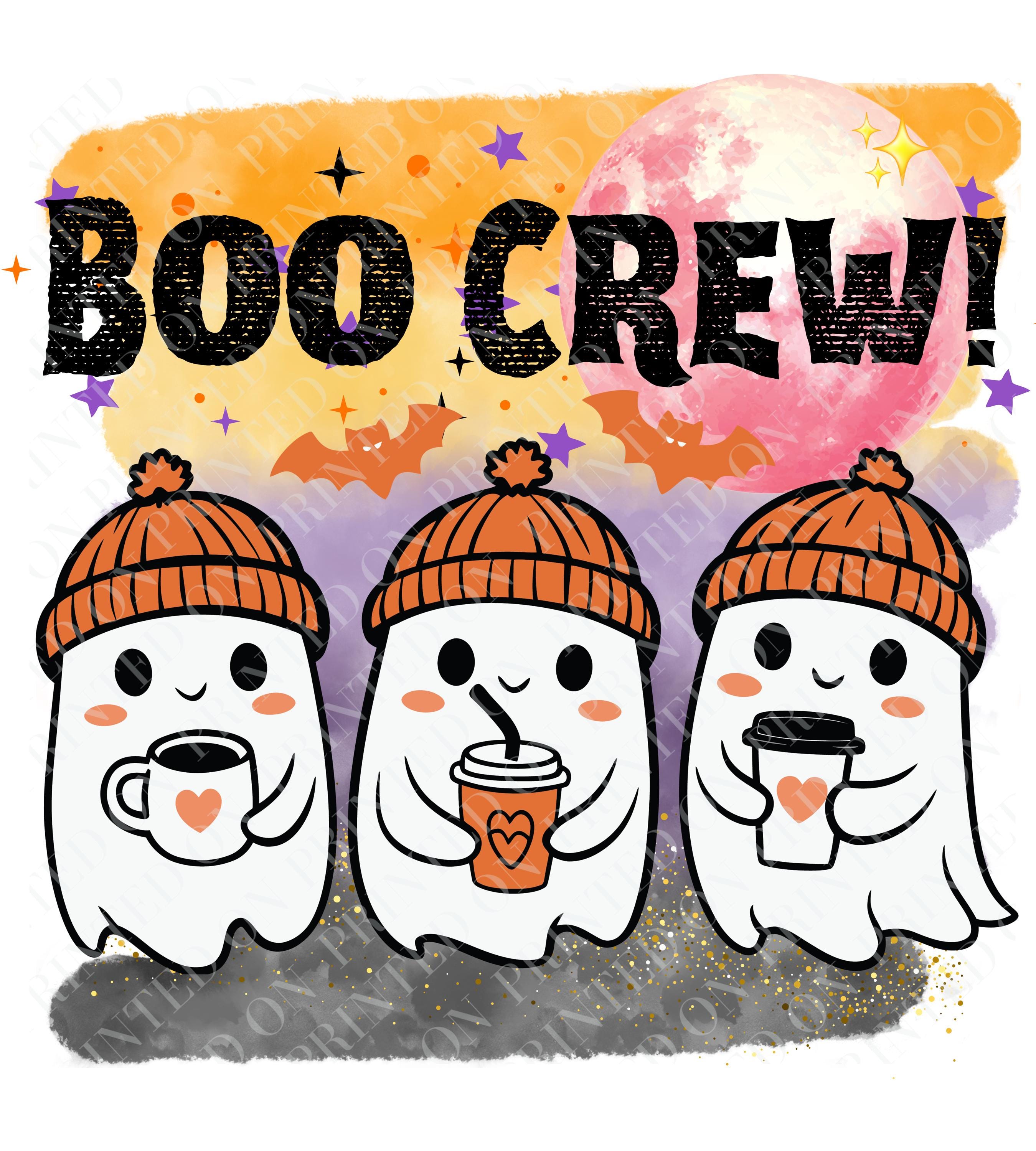 BOO Crew Halloween Coffee Shop Friends Buddies PNG: Digital Art - Etsy