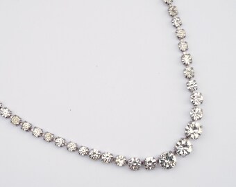 1950s Rhinestone Necklace - Etsy