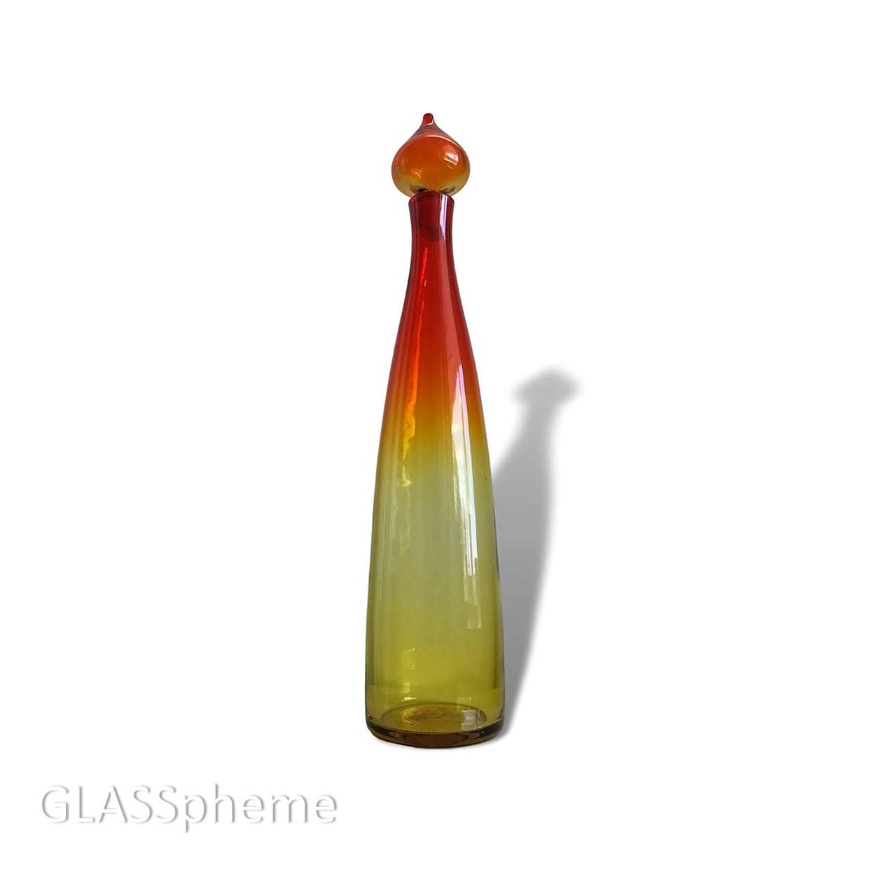 1958 BLENKO Wayne Husted #5826 Onion Glass Decanter - Two Years Only