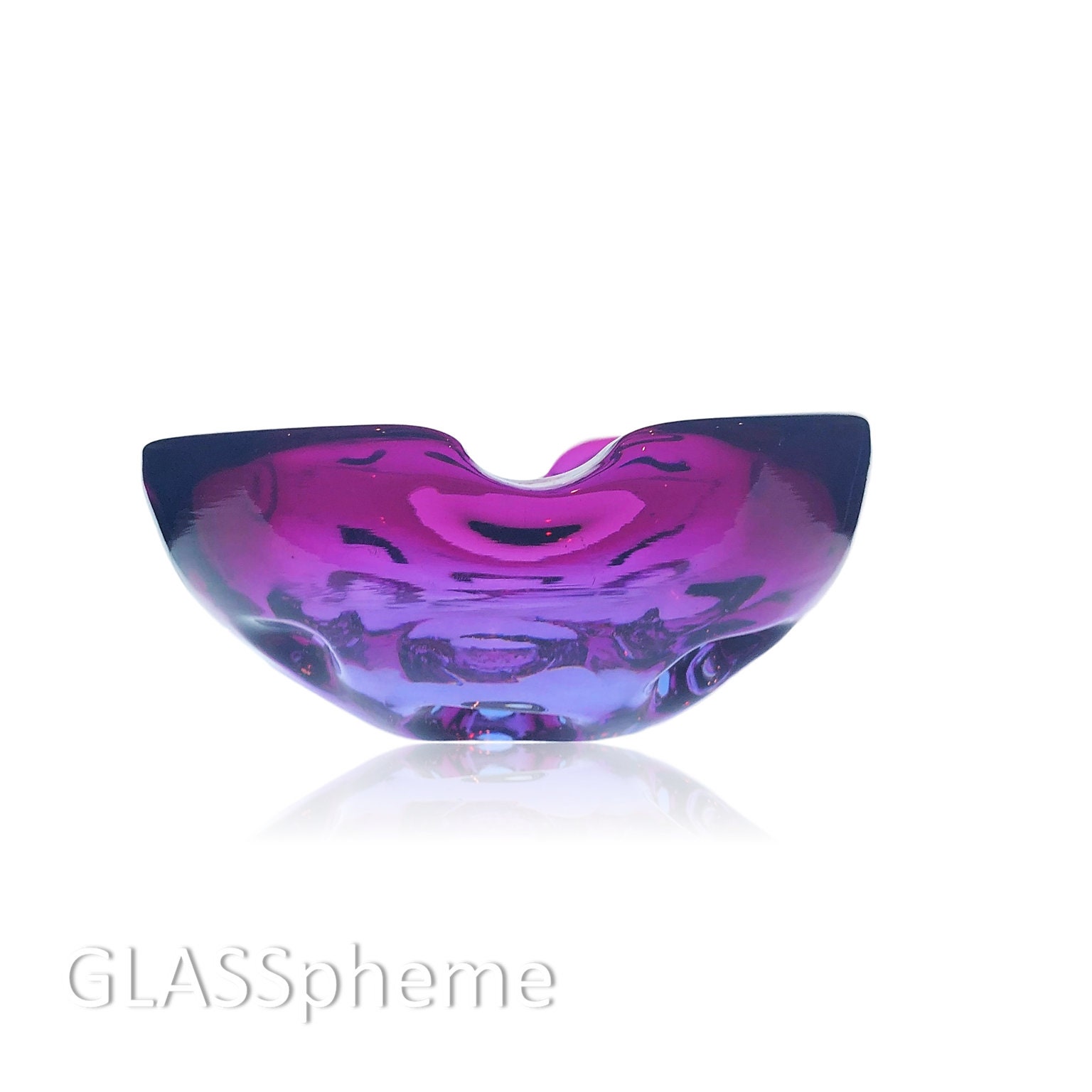 ETHEREAL Alexandrite/Neodymium Sfumato MURANO Glass Bowl | Candy Dish ...