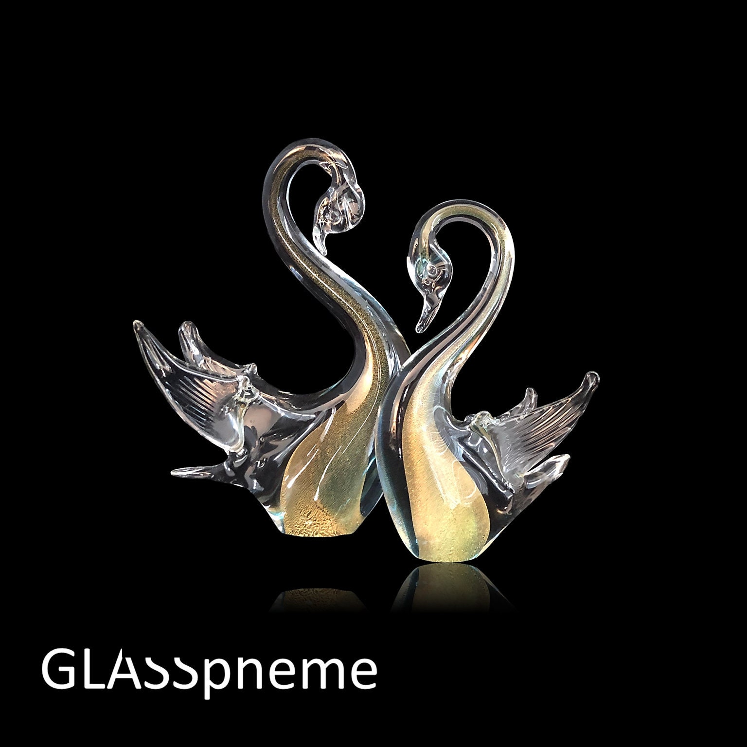 Lovely FORMIA Vetri Di MURANO Glass Bird/Swan Paperweight | Sculpture ...