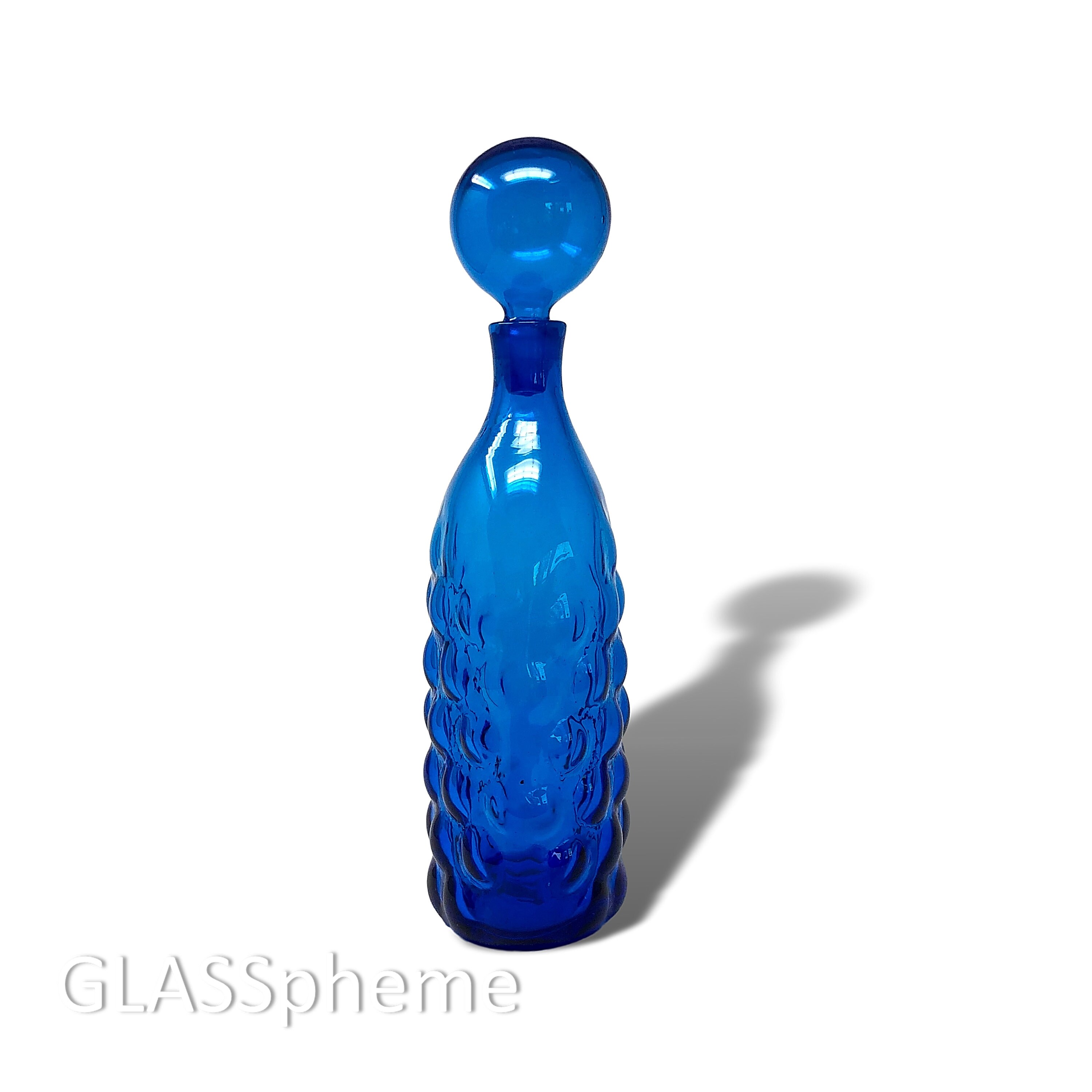 BLENKO Wayne Husted #6040 VINEYARD | Bubble Wrap Glass Decanter in ...