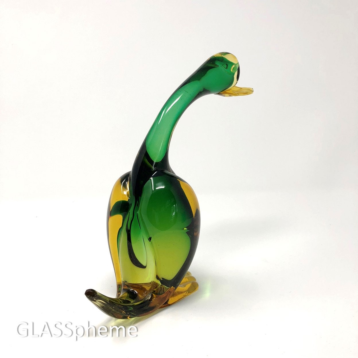Documented C.1950s 8 ARCHIMEDE SEGUSO Murano Glass Duck | Bird | Water ...
