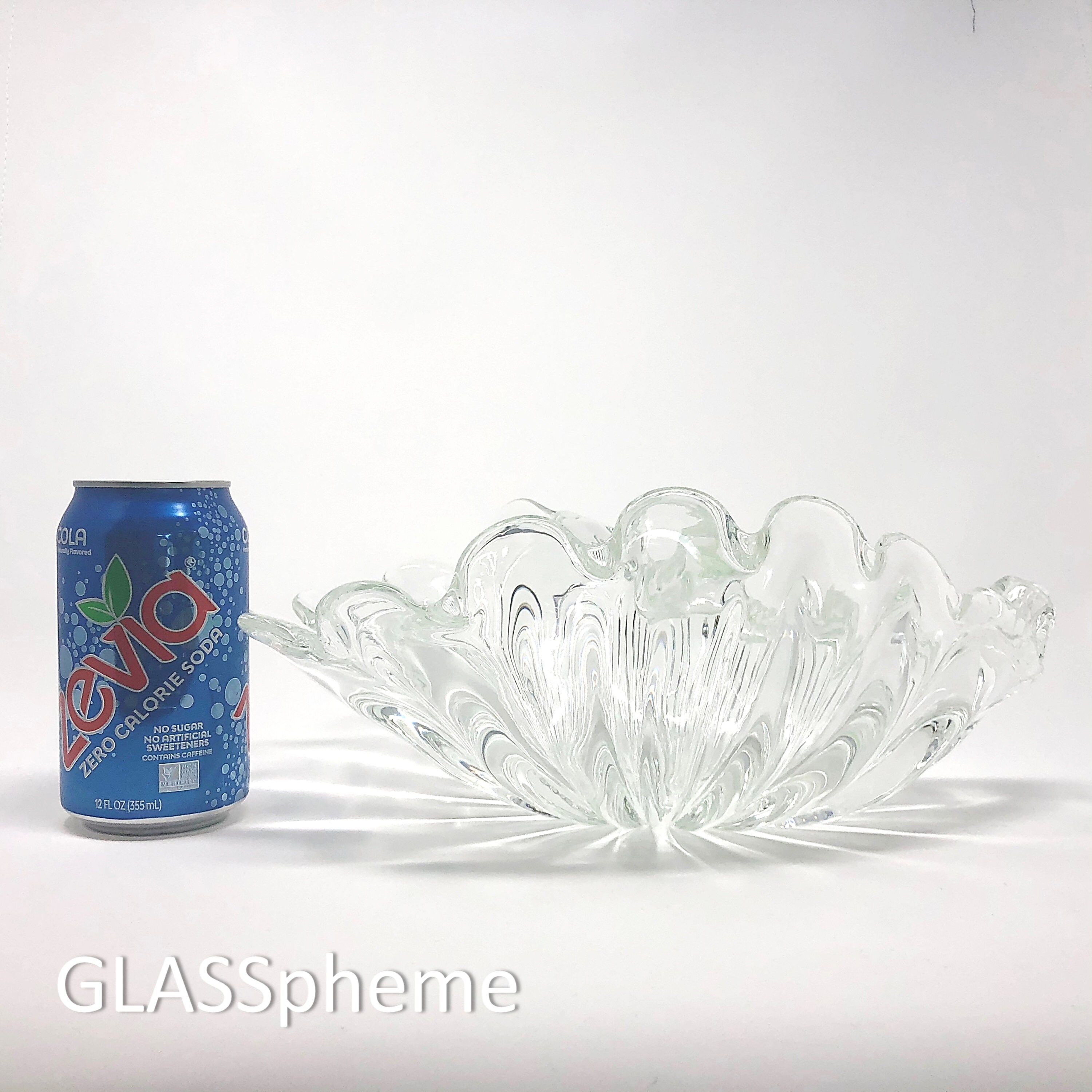 KILLER Modern MURANO CRYSTAL Glass Shell Centerpiece| Bowl | Dish