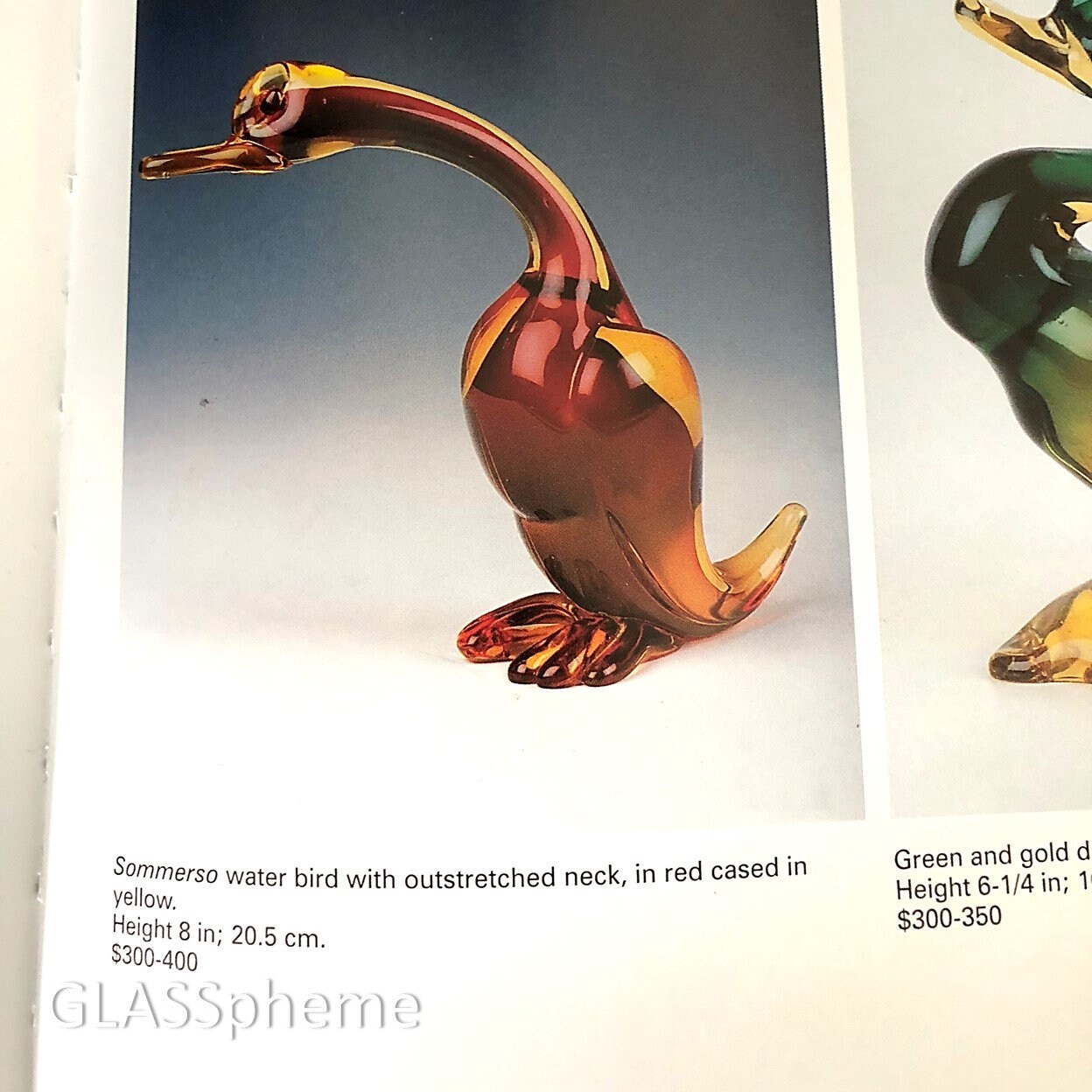 Documented C1950s 8 Archimede Seguso Murano Glass Duck Bird Water Fowl Mint