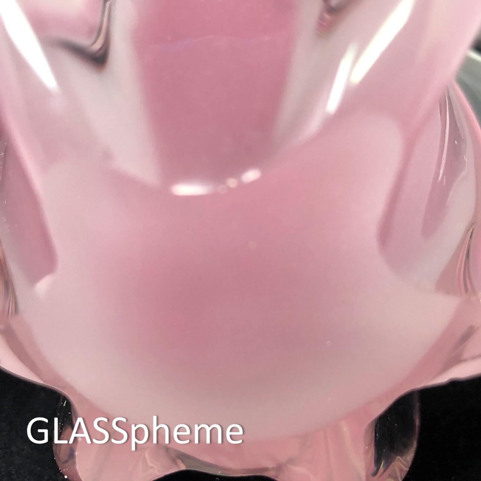 MAGNIFICENT MURANO Pink Opalino | Opalescent Glass Vase by Luigi Onesto ...