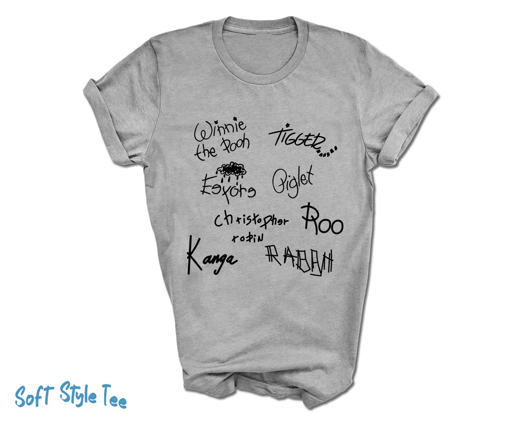 Winnie the Pooh and Friends Signatures T-shirt | Winnie Pooh | Tigger ...