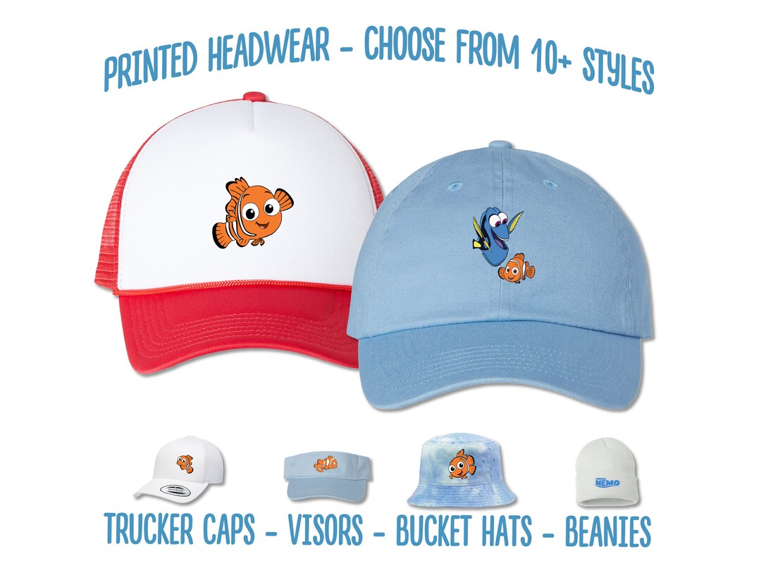 Finding Nemo Hat | Nemo Hat | Nemo Clownfish Printed Cap | Sun Visor ...