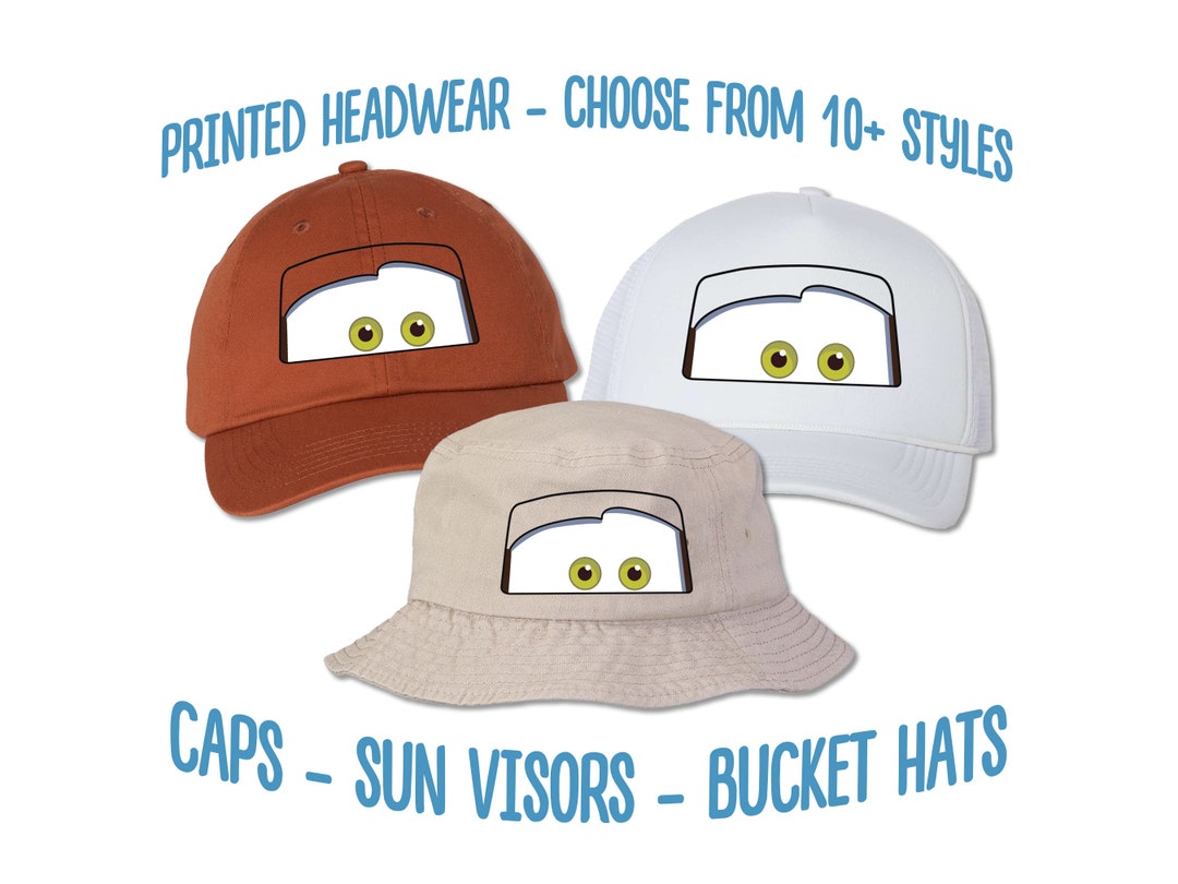Tow Mater Hat Cars Tow Mater Eyes Printed Hat Cars Tow Truck Birthday ...