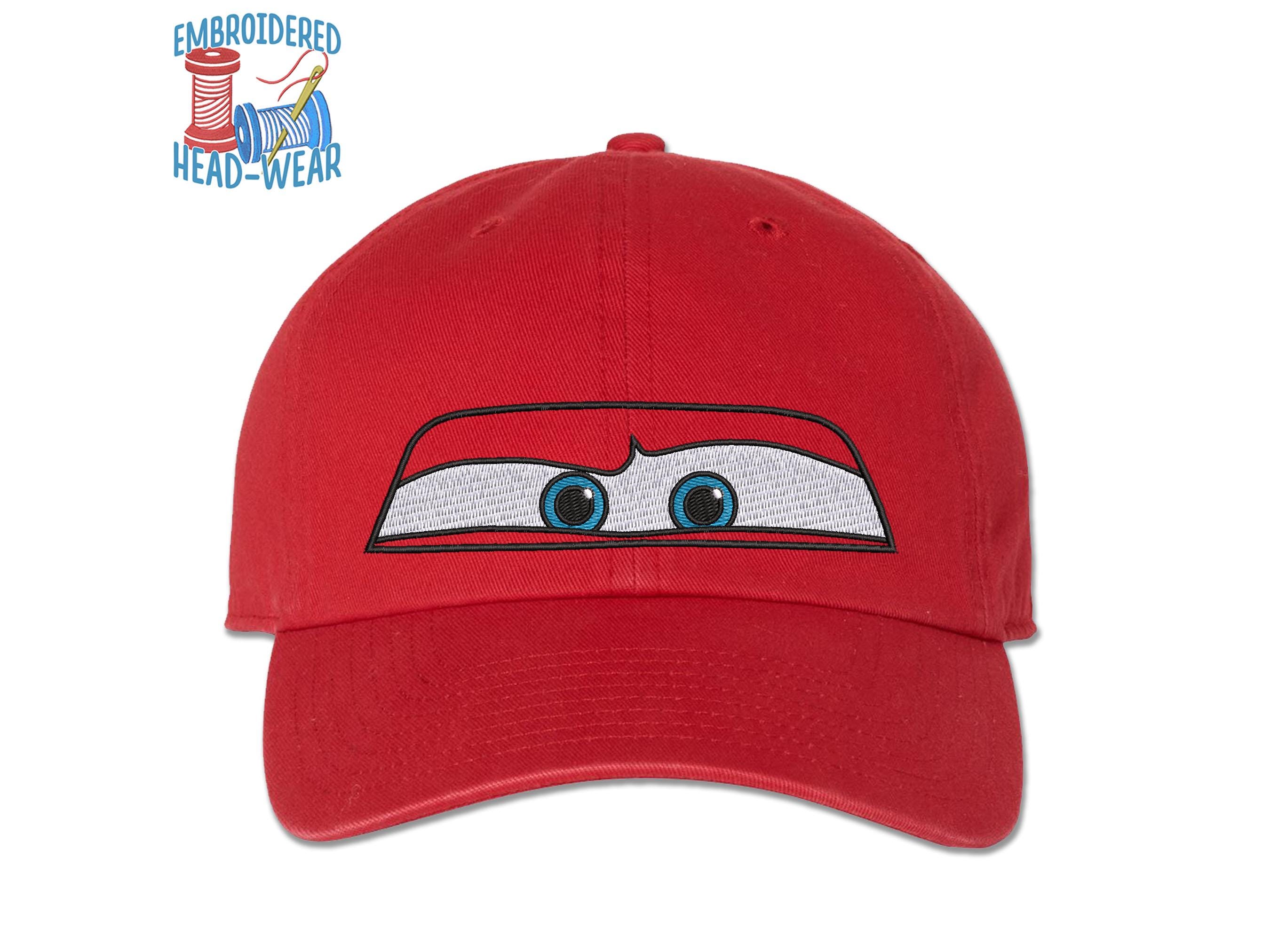 Lightning Mcqueen Eyes Embroidered Cap | Cars Mcqueen Halloween Costume ...