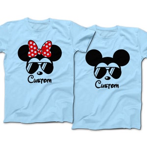 Mickey Mouse Minnie Mouse Aviator Sunglasses T-shirts | Disney Family ...