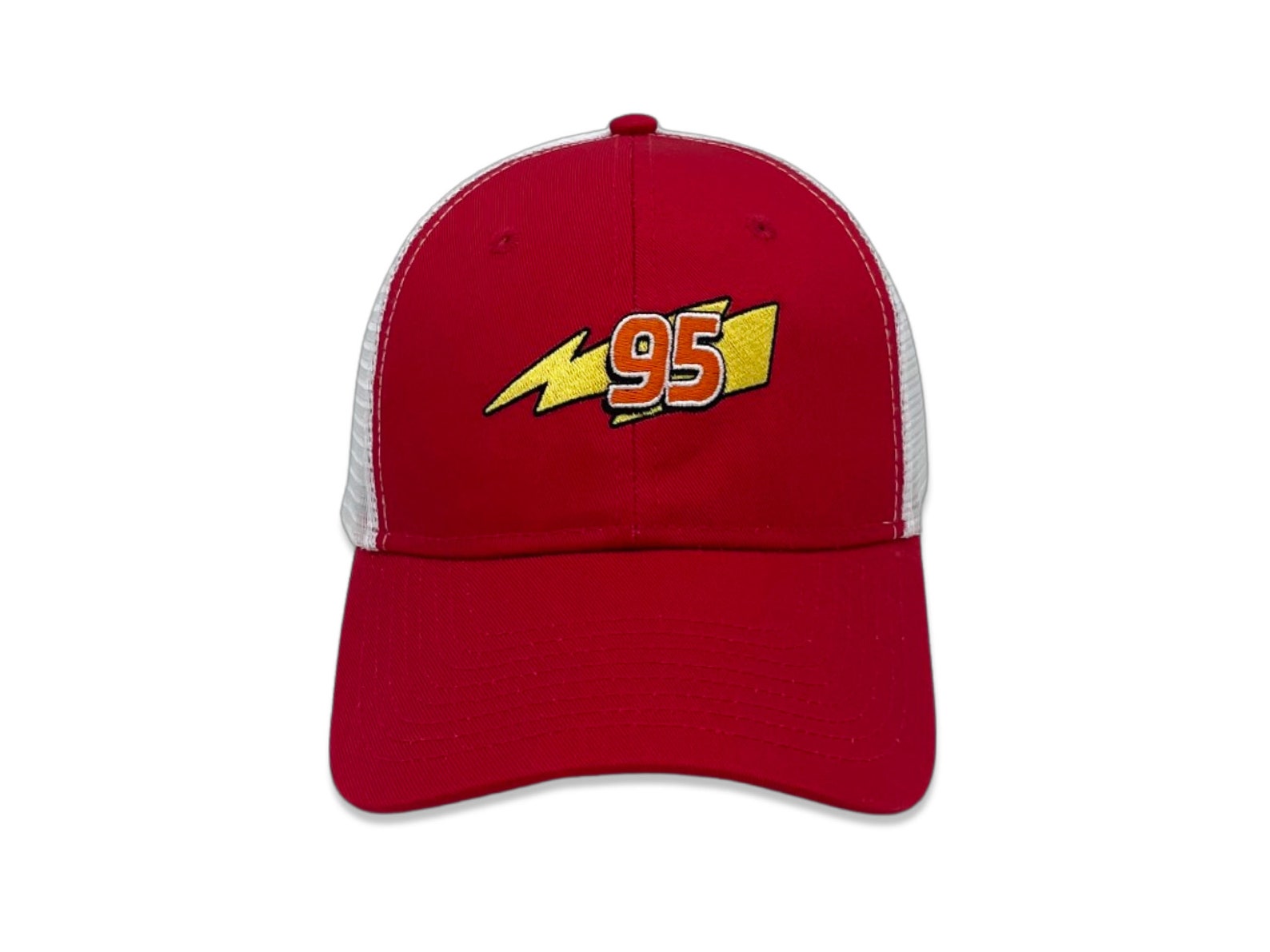 Cars Lightning Mcqueen 95 Trucker Cap Embroidered Logo Hat - Etsy