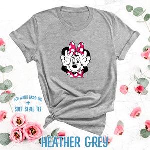 Minnie Mouse PEACE T-shirt | Cute Disney Parks Tee | Premium Soft Style ...