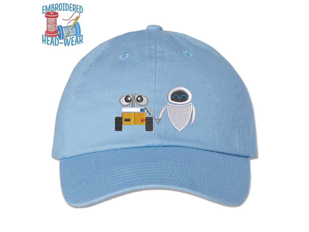Wall-e and Eve Embroidered Cap | Cute Disney Couples Robot Love ...