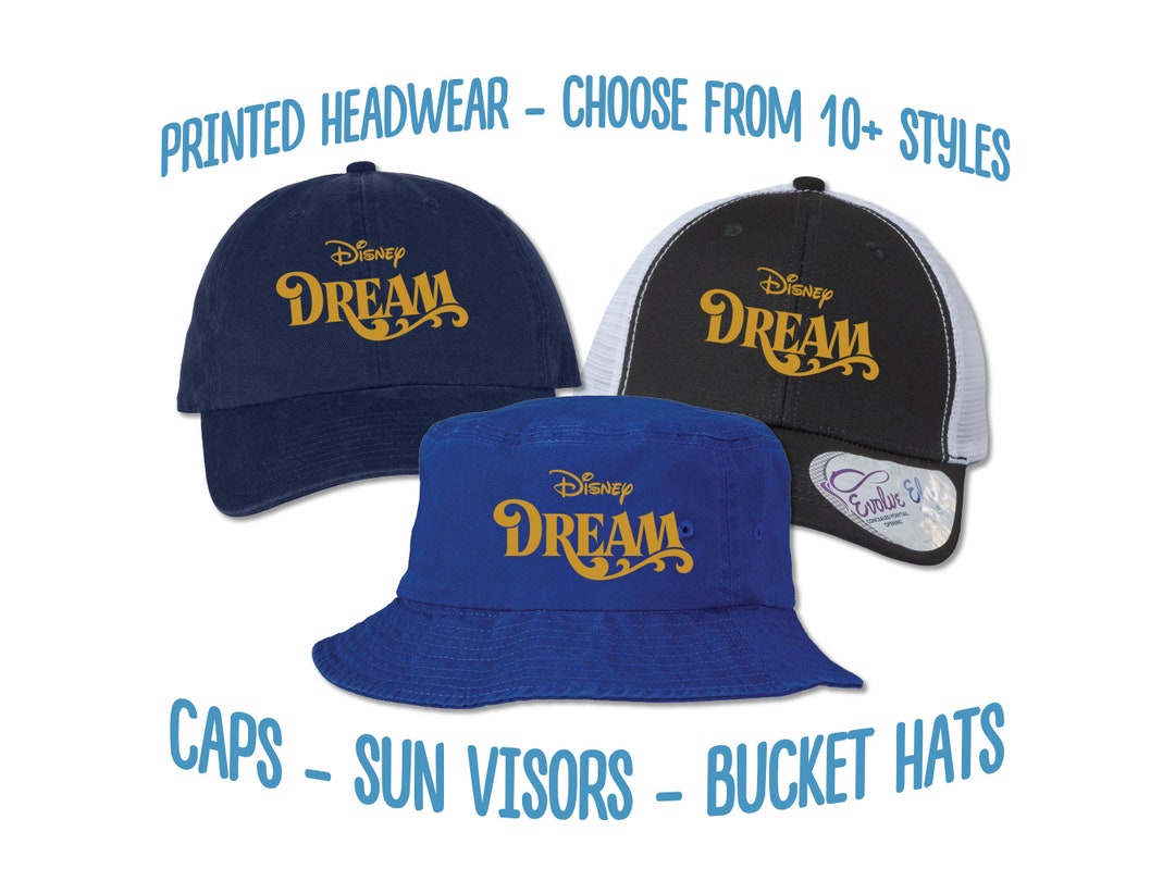 Disney Dream Hat | Disney Dream Ponytail Cap | Disney Dream Bucket Hat ...