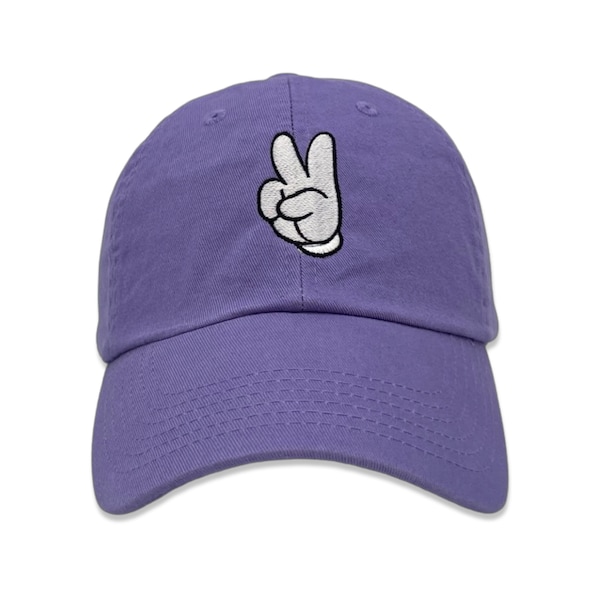 Mickey Peace Sign Hat - Etsy