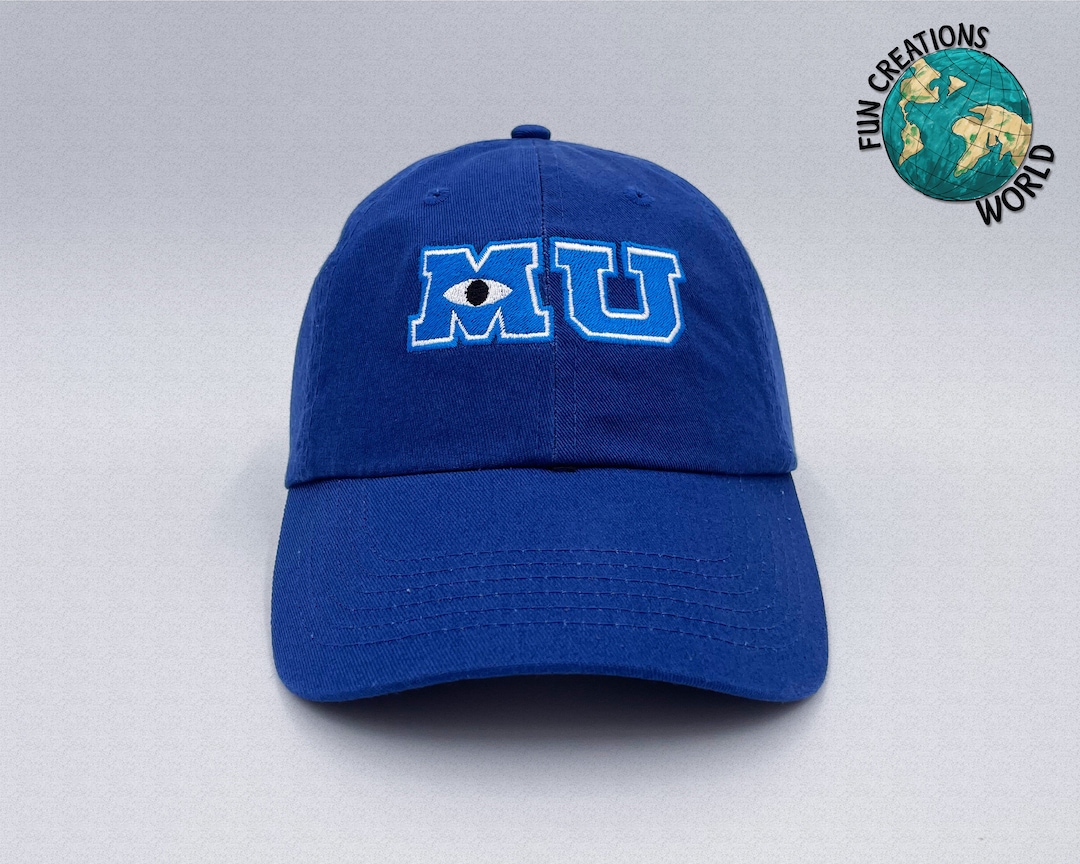 Monsters University Cap | Disney Park Embroidered Hat | Unstructured ...