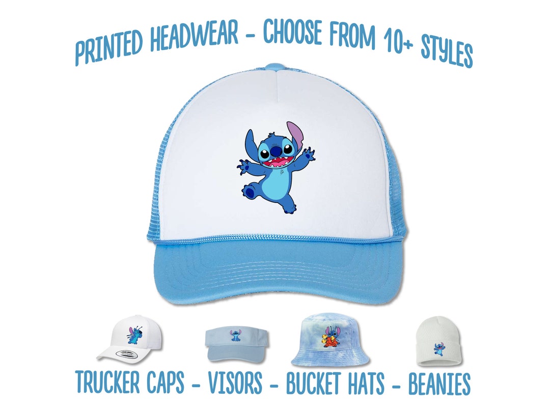 Stitch Hat | Lilo and Stitch Printed Hat | Stitch Birthday Party Cap ...