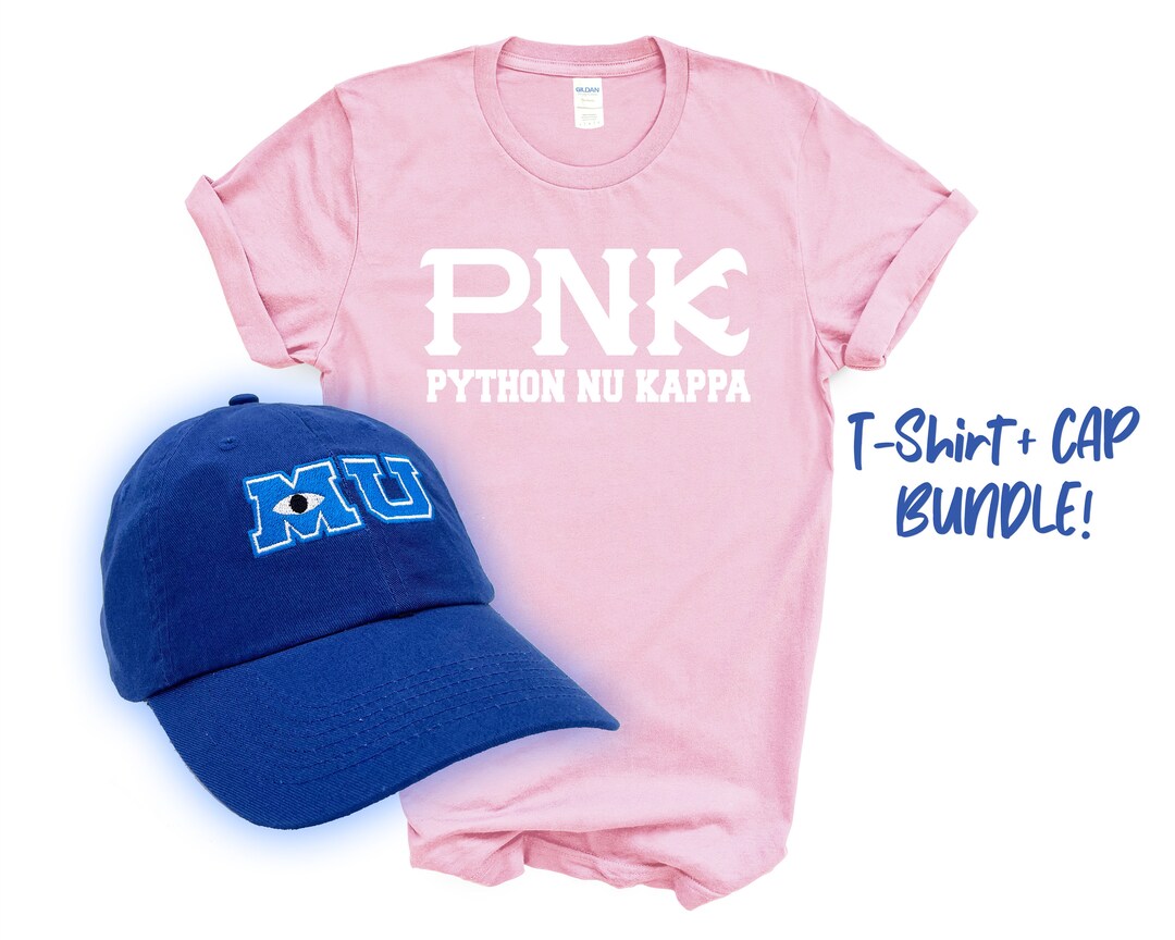 PNK Python Nu Kappa T-shirt and MU Cap Bundle | Monsters University ...