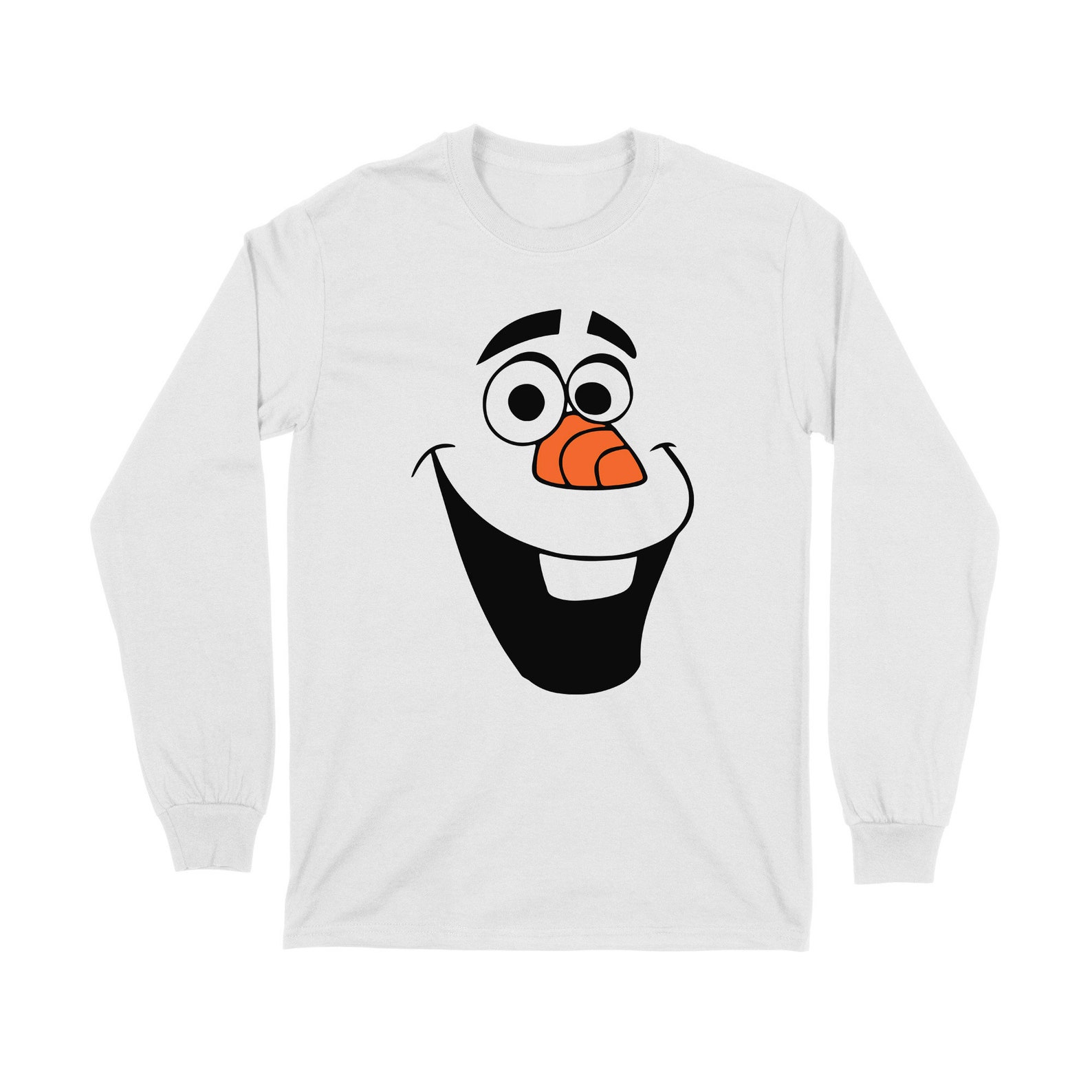 Olaf Face Costume Long Sleeve Shirt | Olaf Halloween Costume | Disney ...