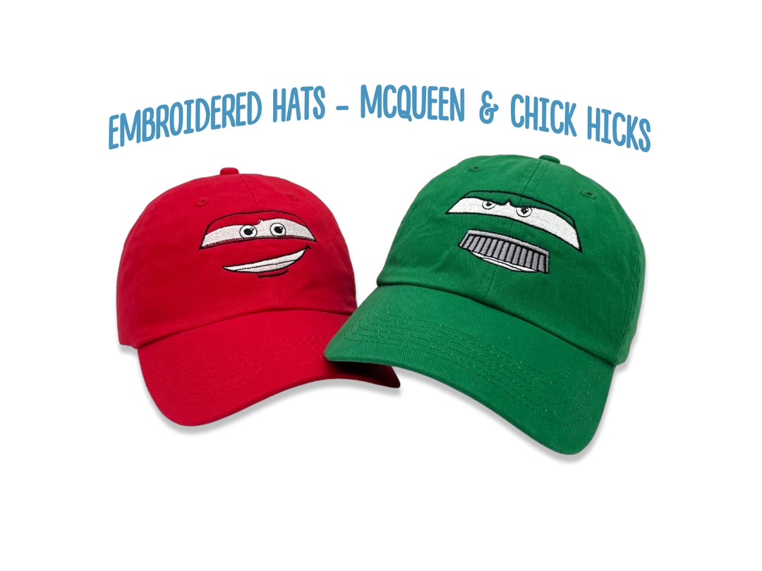 CARS Lightning Mcqueen Embroidered Hat | Chick Hicks Embroidered Hat ...