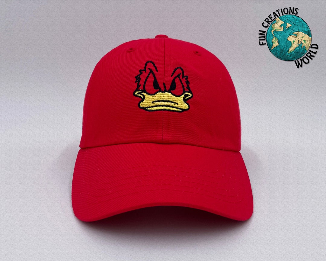 Angry Donald Duck Cap Disney Park Embroidered Hat Unstructured Design ...