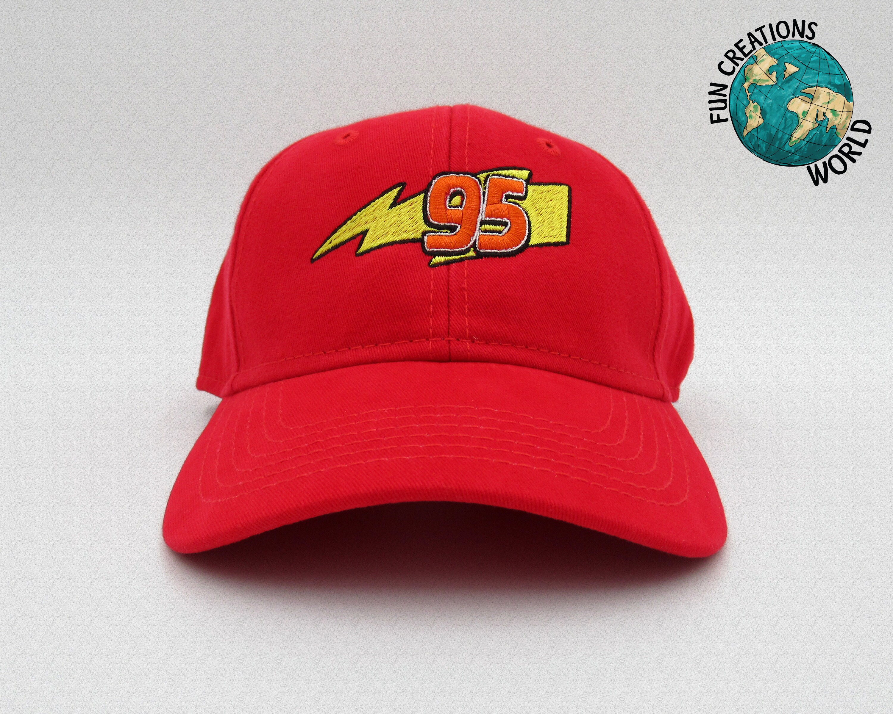 95 Lightning Mcqueen Cap Disney Park Embroidered Hat - Etsy