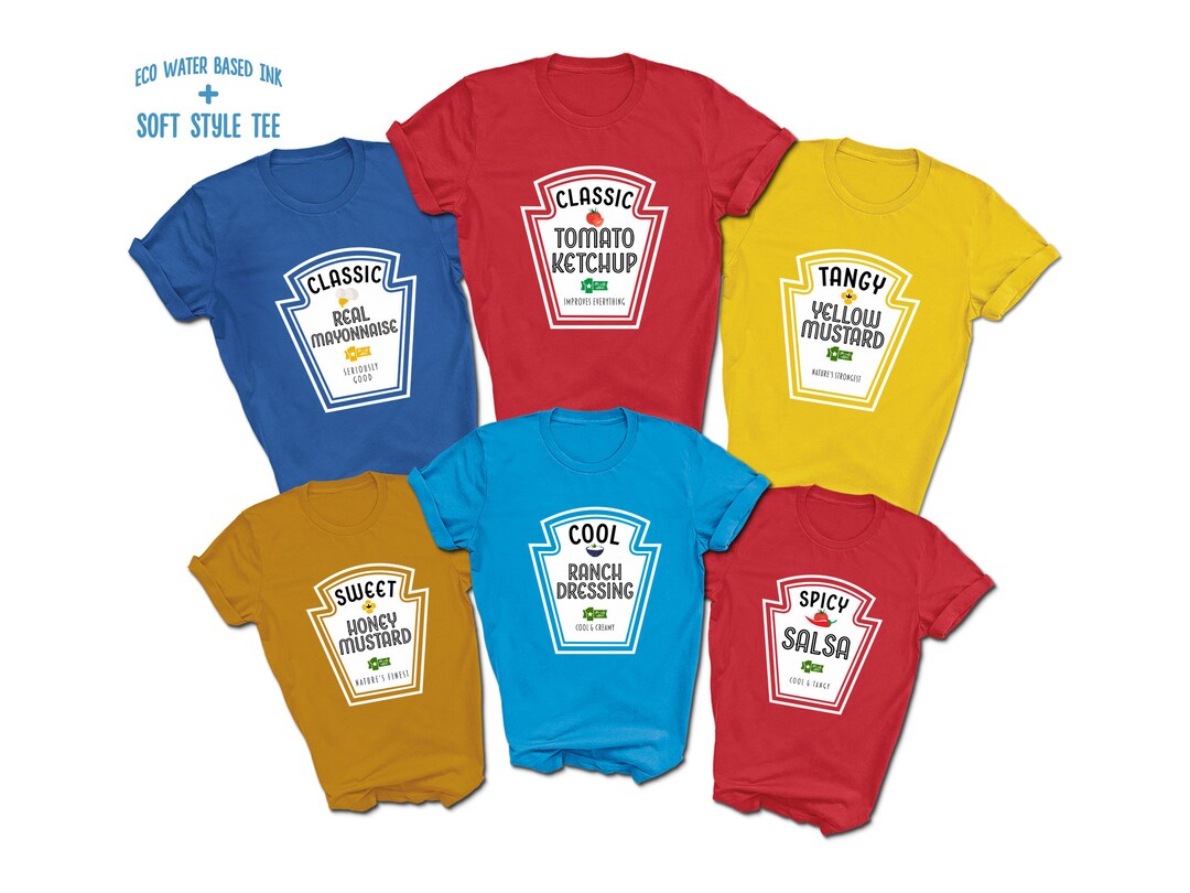 Tomato Ketchup T-shirt | Dressing Sauce Costume | Mayonnaise | Honey ...