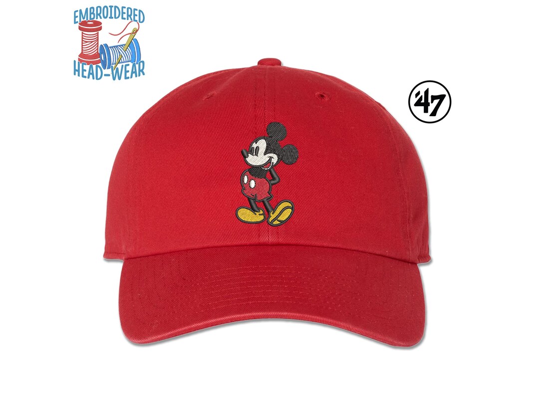 Mickey Mouse Embroidered Cap | Adult Size Adjustable Premium 47 Brand ...