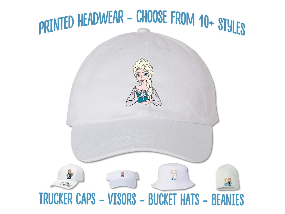 Frozen Anna Hat | Elsa Printed Hat | Frozen Anna Elsa Birthday Party ...