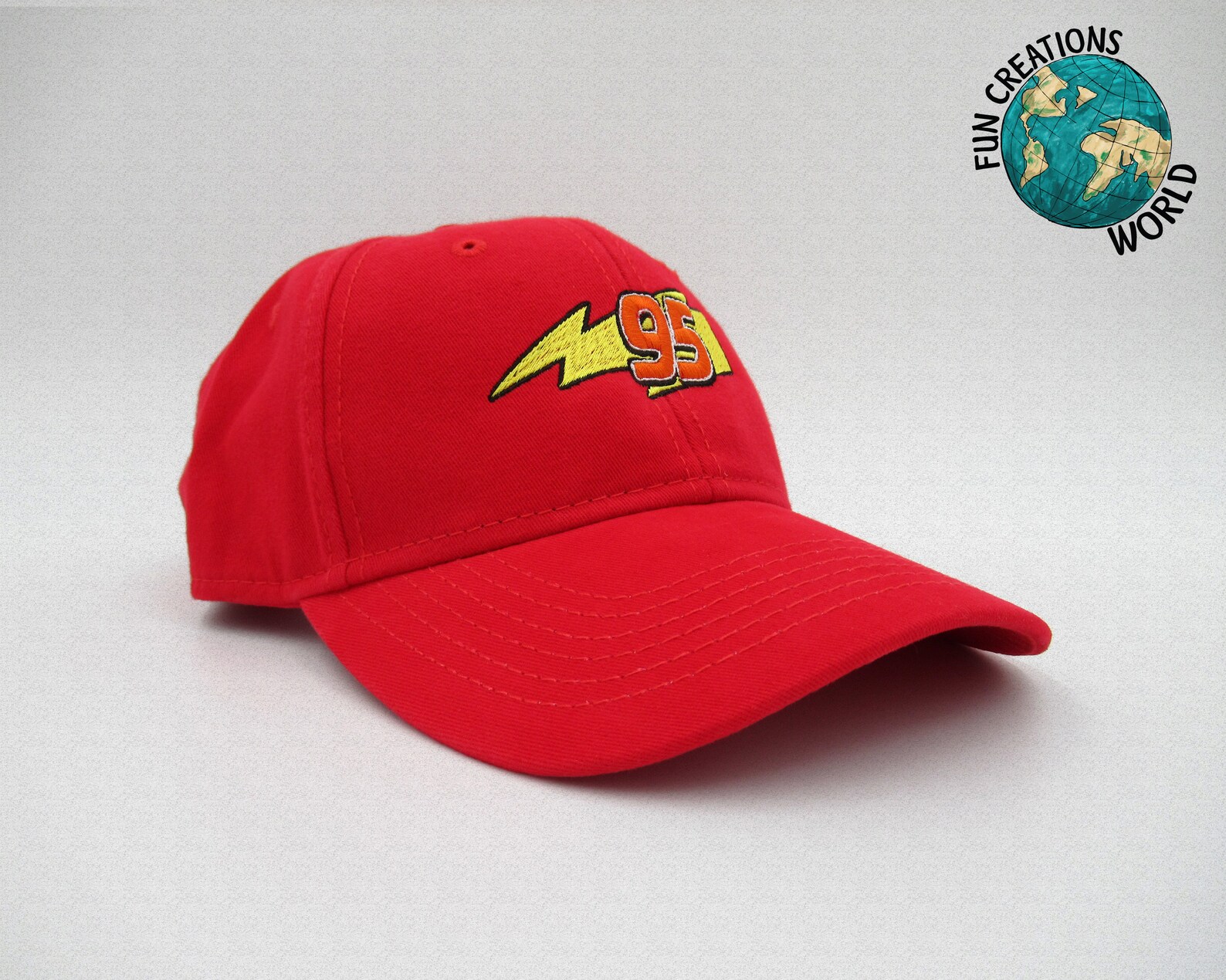 95 Lightning Mcqueen Cap Disney Park Embroidered Hat - Etsy