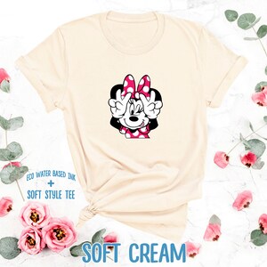 Minnie Mouse PEACE T-shirt | Cute Disney Parks Tee | Premium Soft Style ...