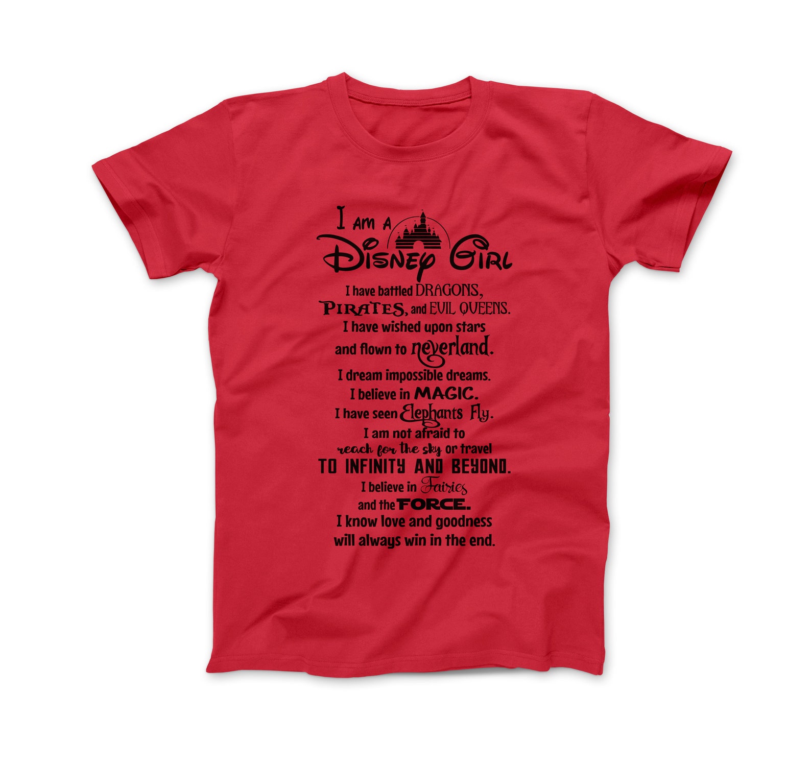 I Am A Disney Girl T Shirt Womens Disney Tee Etsy