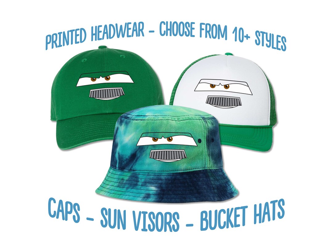 Chick Hicks Hat | Cars Chick Hicks Face Printed Hat | Cars Birthday Cap ...