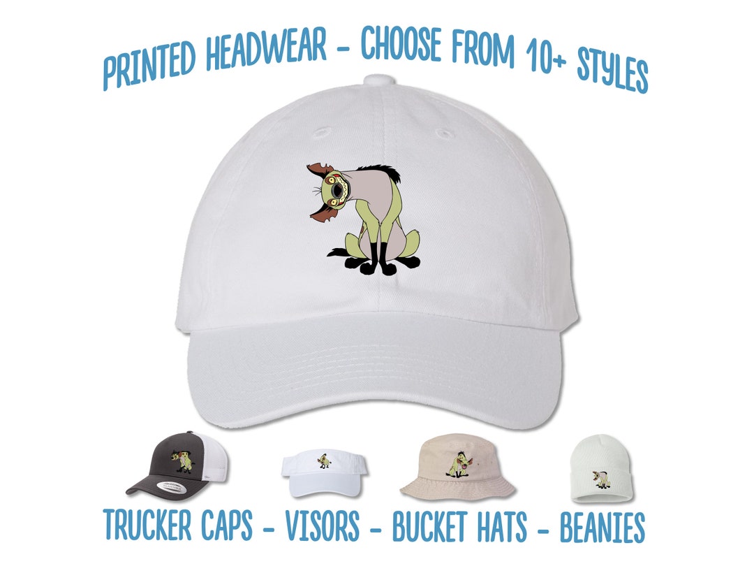 Lion King Hyena Hat | Animal Kingdom Hyena Printed Hat | Shenzi Hyena ...