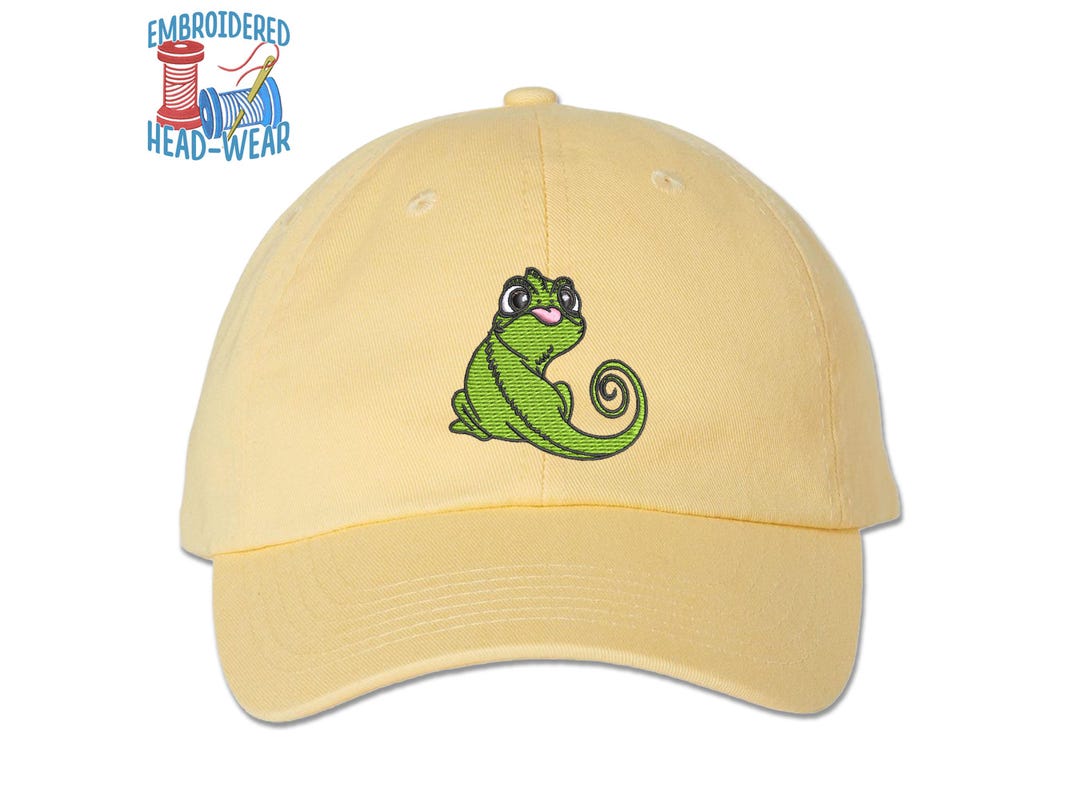 Pascal Embroidered Cap | Tangled Rapunzel's Friend Pascal Chameleon ...