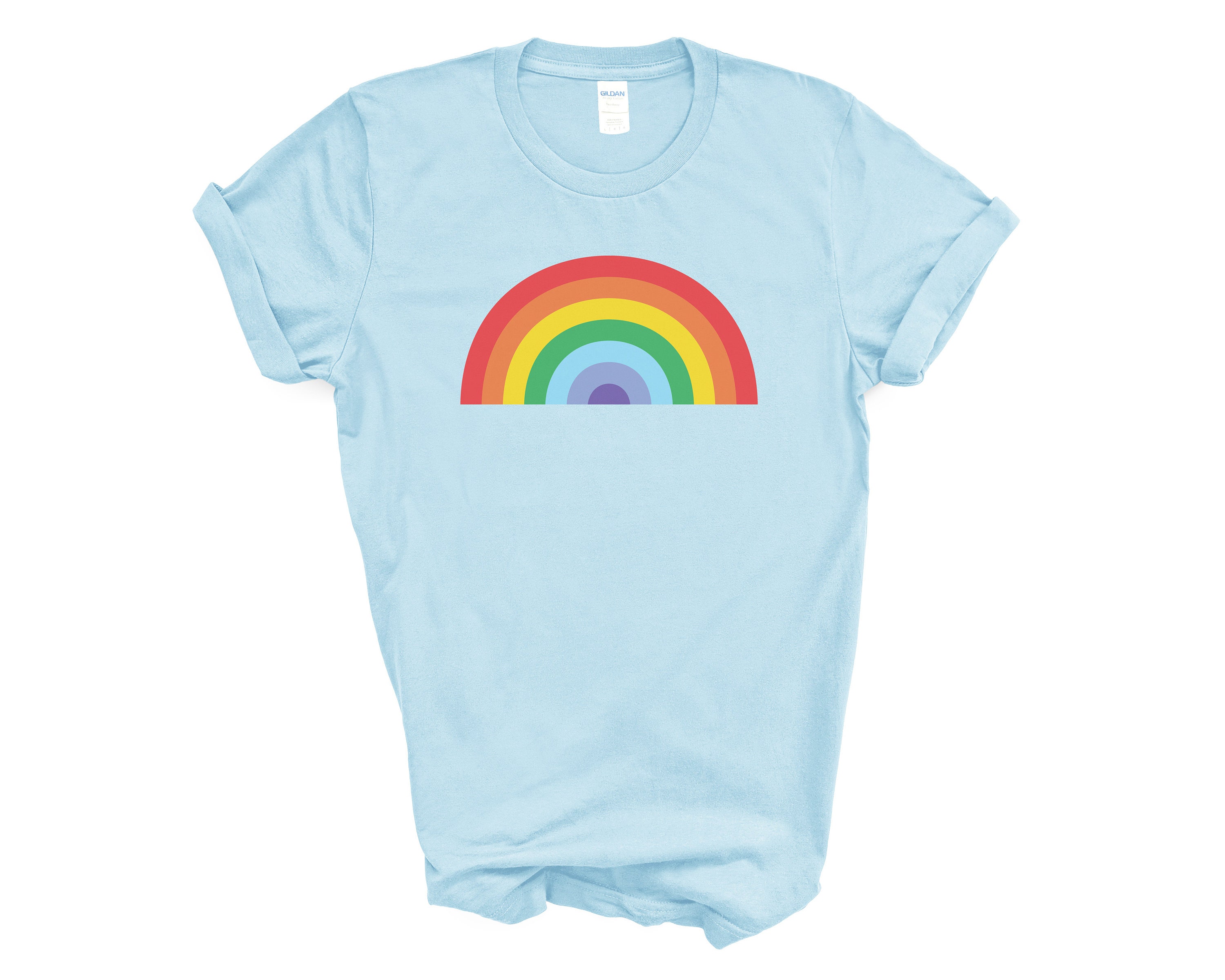 Lgbtq Rainbow T Shirt Vintage Rainbow Shirt Gay Pride Etsy