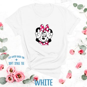 Minnie Mouse PEACE T-shirt | Cute Disney Parks Tee | Premium Soft Style ...