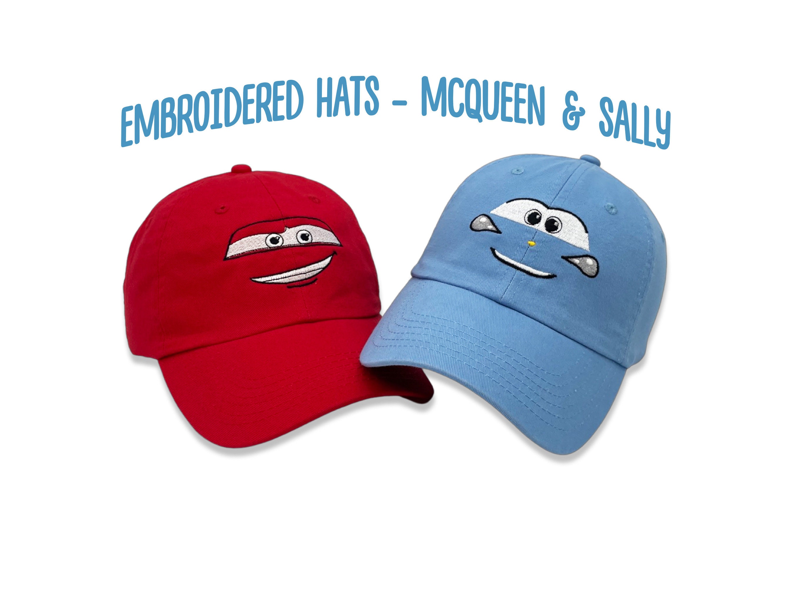 CARS Lightning Mcqueen Embroidered Hat | Sally Carrera Embroidered Hat ...