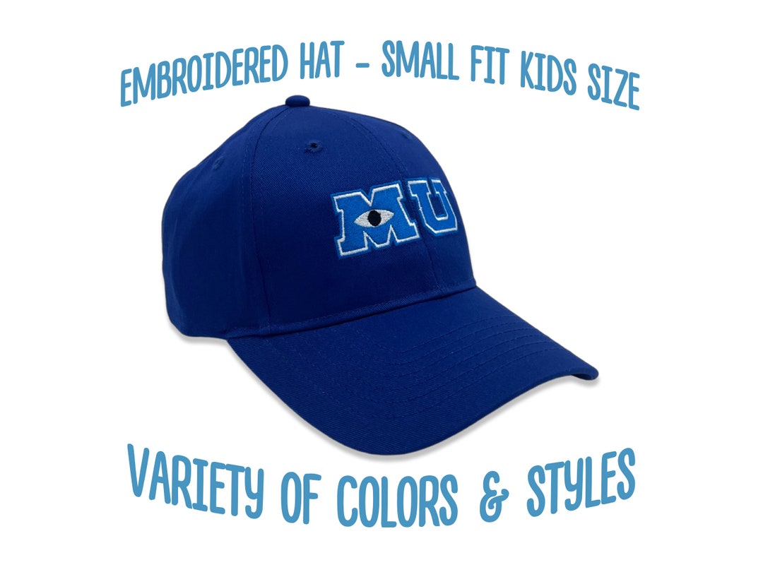 Monsters University MU Embroidered Hat | MU Kids Youth Small Fit Cap ...