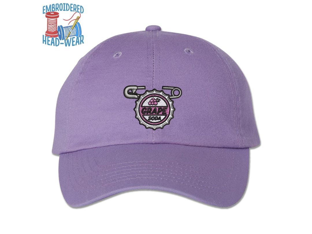 Grape Soda Bottle Cap Pin Embroidered Hat | UP Movie Hat | Russell ...