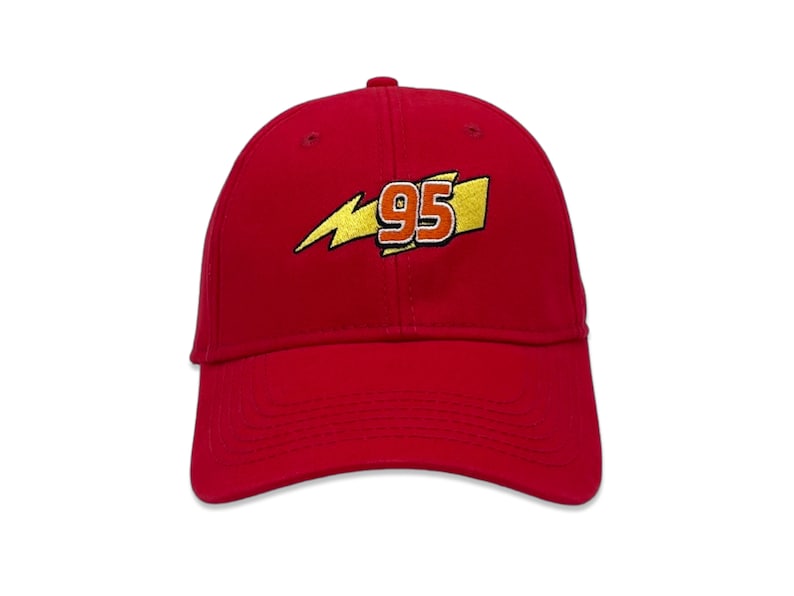 95 Lightning Mcqueen Cap Disney Park Embroidered Hat - Etsy