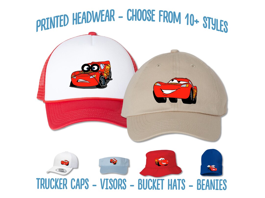 Cars Lightning Mcqueen Hat | Rust-eze Ka-chow Printed Hat | Cars Movie ...
