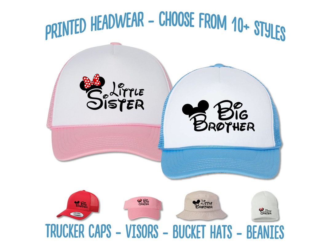 Mickey Big Brother Hat | Little Brother Hat | Minnie Big Little Sister ...