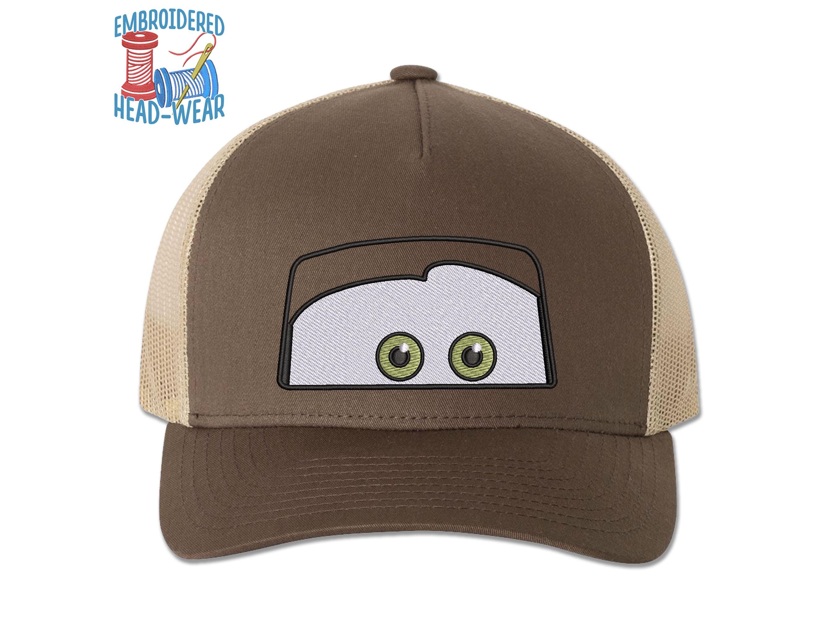 Tow Mater Eyes Embroidered Cap | Mater Costume Cap | Adult & Youth ...
